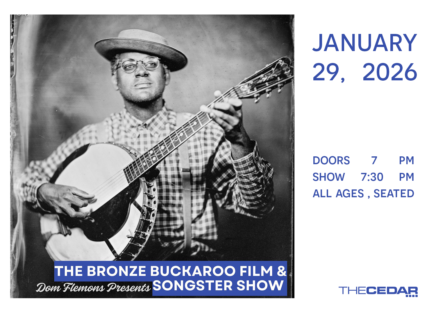 Dom Flemons Presents The Bronze Buckaroo Film & Songster Show | Meet ...